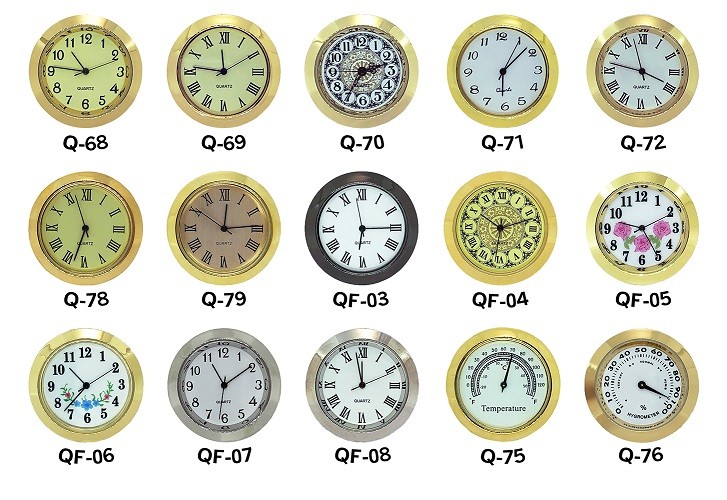 Clock Inserts - Buy 1-7/16" (37mm) Clock Fitups | Bear Woods Supply