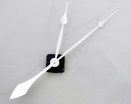 High Torque Clock Hands - 10" Silver Spade Style