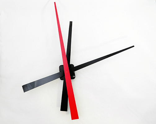 High Torque Sweep Second Hand, 10 inch - Red