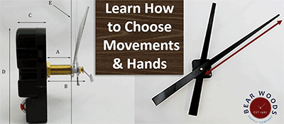 Clock Movements | Clock Inserts | Clock Parts | Bear Woods Canda