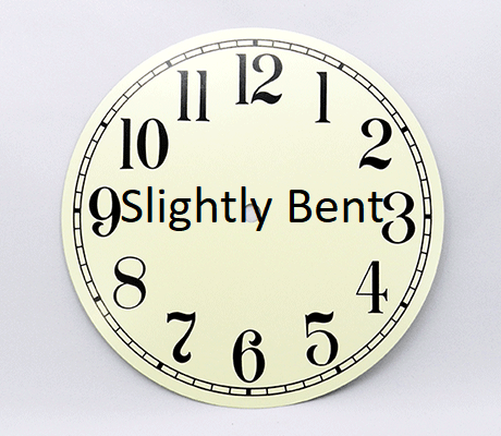 Ivory Arabic Metal Clock Dial 7-7/8"