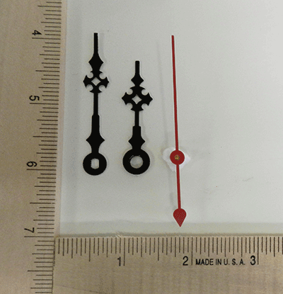 Clock Hands 2-1/16" - Black