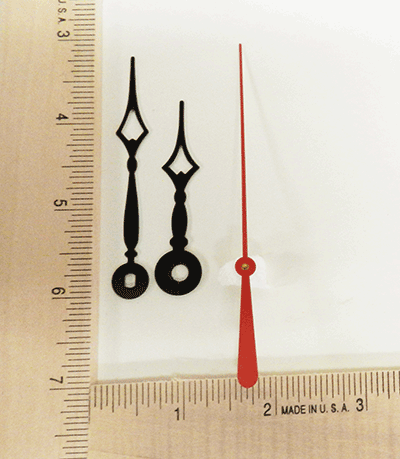 Clock Hands 2-3/4" - Black