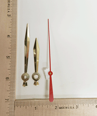 Clock Hands 2-5/8" - Brass