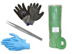Hand & Finger Protection - Gloves, Wrap, Tweezers