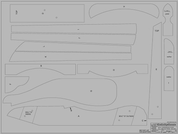 Folding Adirondack Chair Standard Size Plan Downloadable