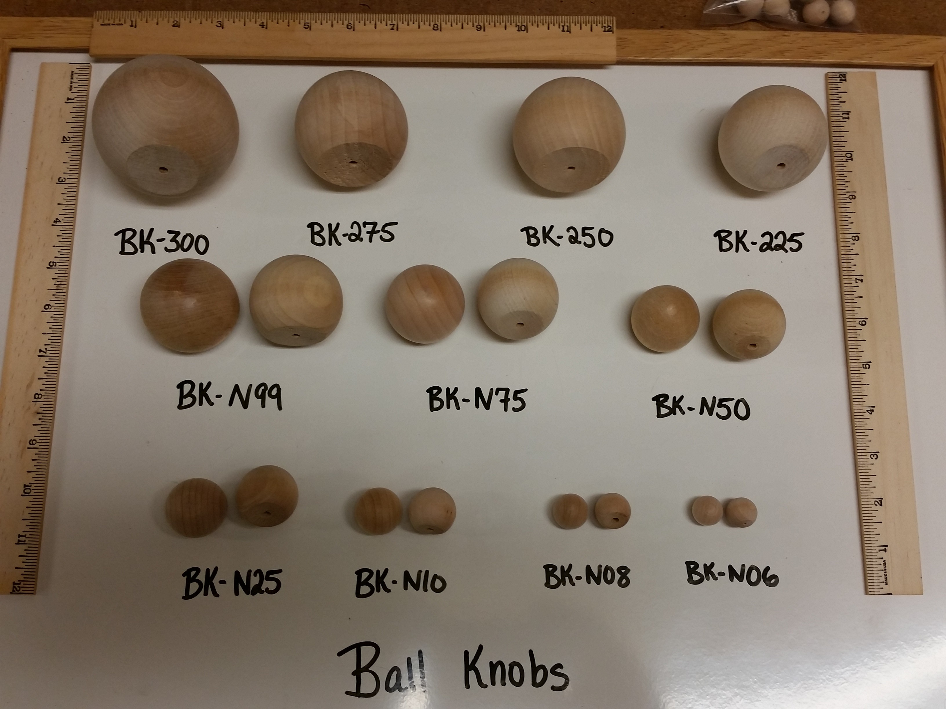 Wood Ball Knobs - Wholesale